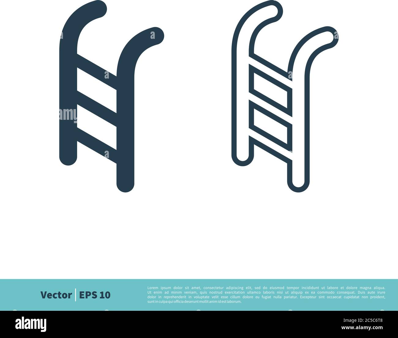 Ladder Icon Vector Logo Template Illustration Design. Vector EPS 10 ...