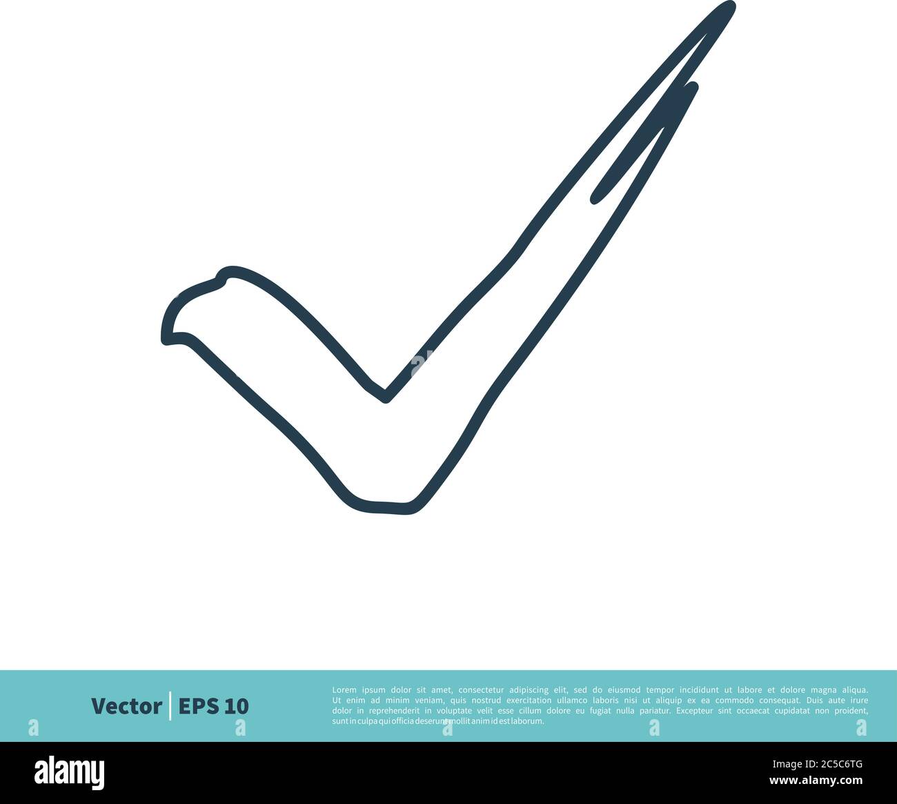 Tick Check Mark Icon Vector Logo Template Illustration Design. Vector ...