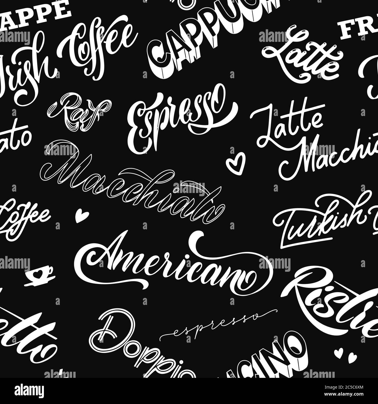 Coffee lettering. Design for posters and prints Stock Vector Image ...