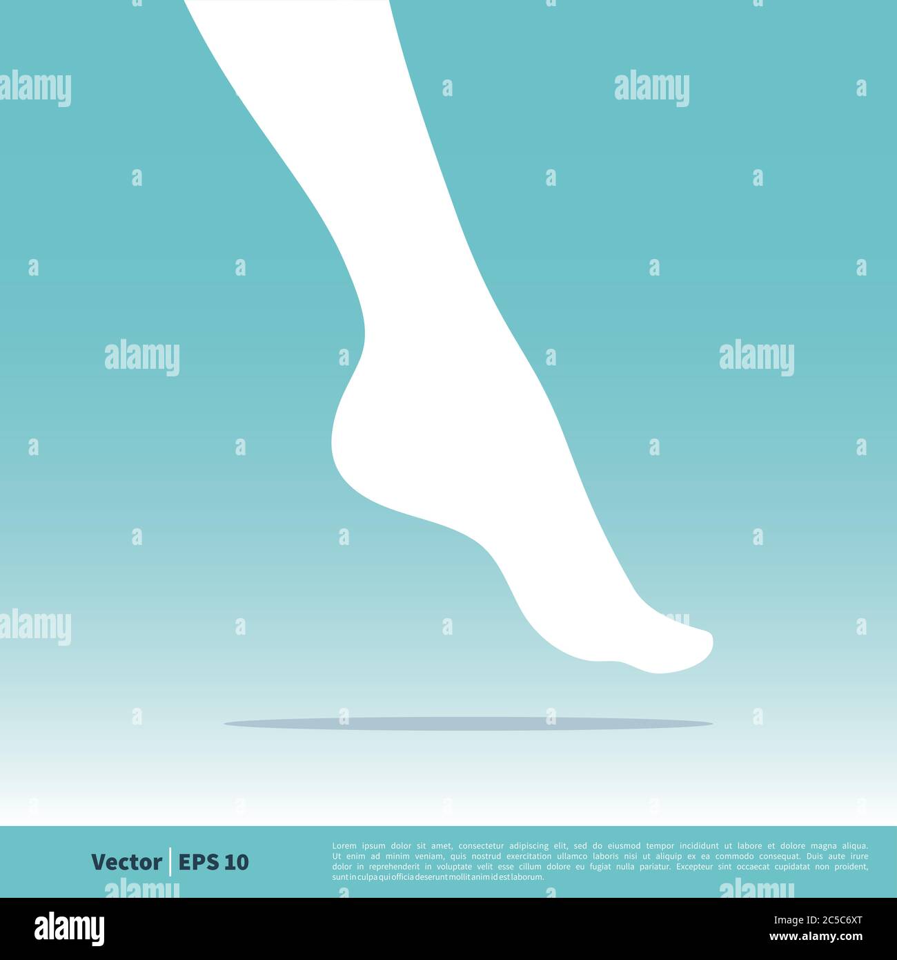 Barefoot woman high heel Stock Vector Images - Alamy