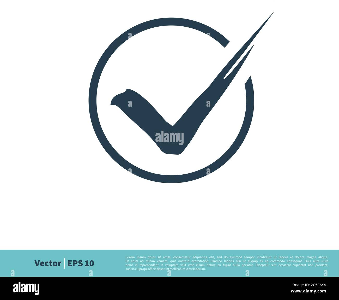 Tick Check Mark Icon Vector Logo Template Illustration Design. Vector ...