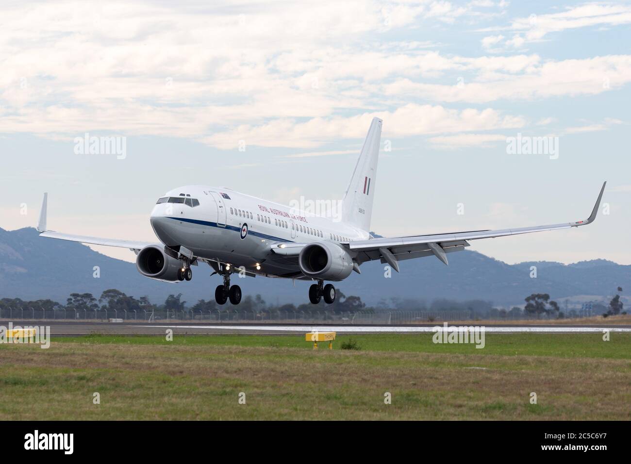 Royal Australian Air Force (RAAF) Boeing 737-7DF VIP transport aircraft ...