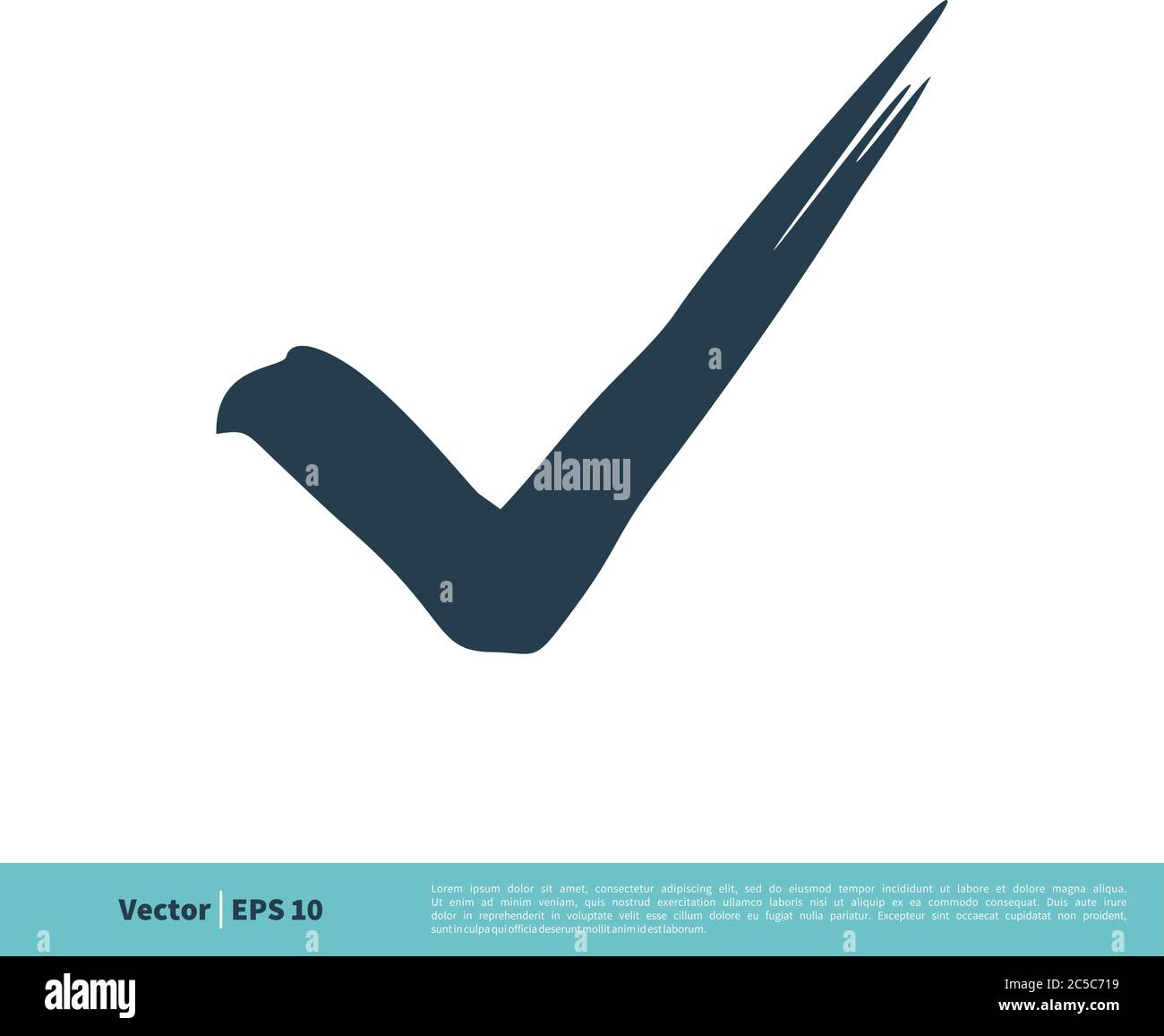 Tick Check Mark Icon Vector Logo Template Illustration Design. Vector ...