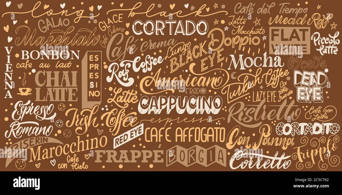 Coffee lettering. Design for print and poster Stock Vector Image & Art ...
