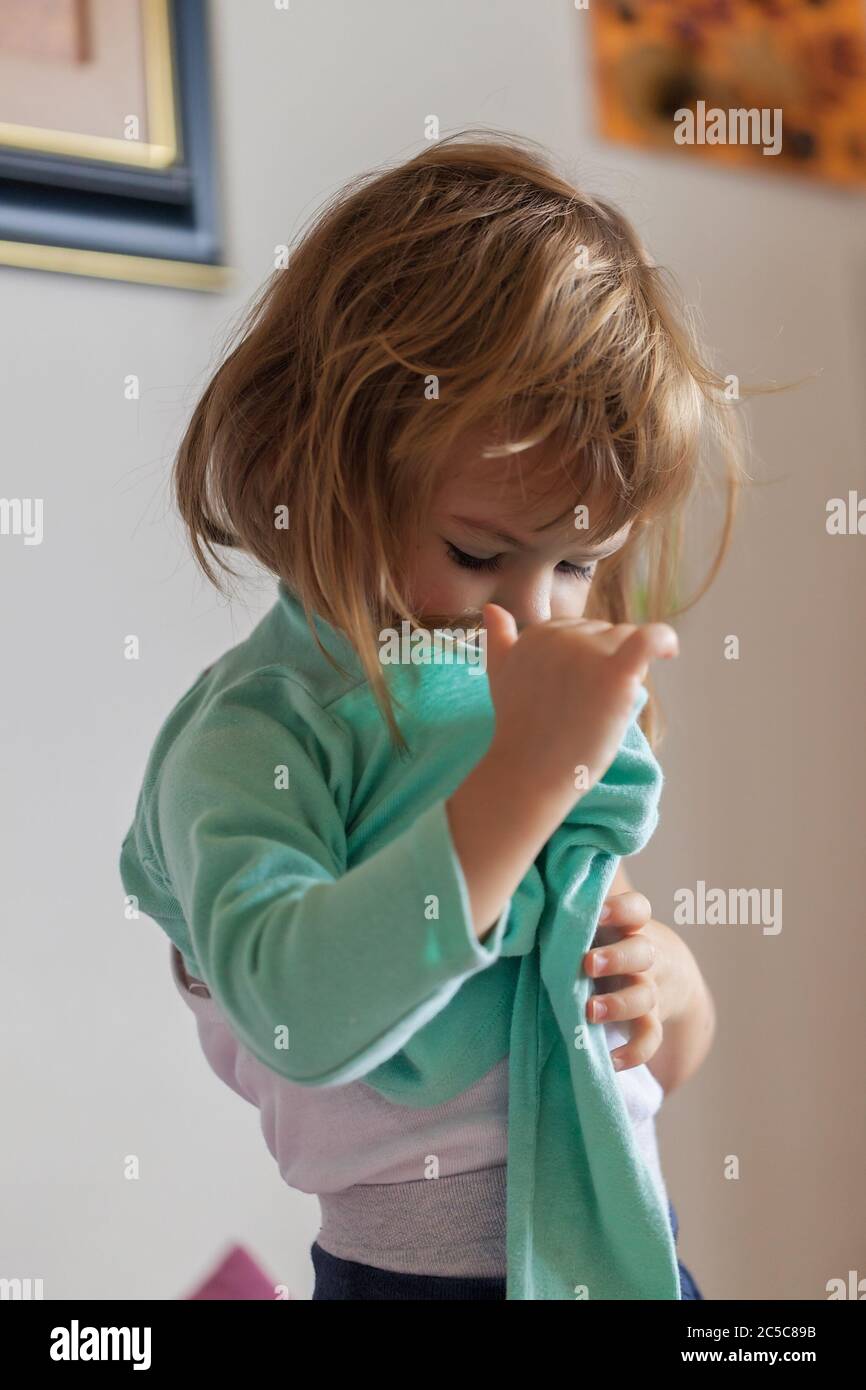 Getting Dressed Child Dress High Resolution Stock Photography and ...