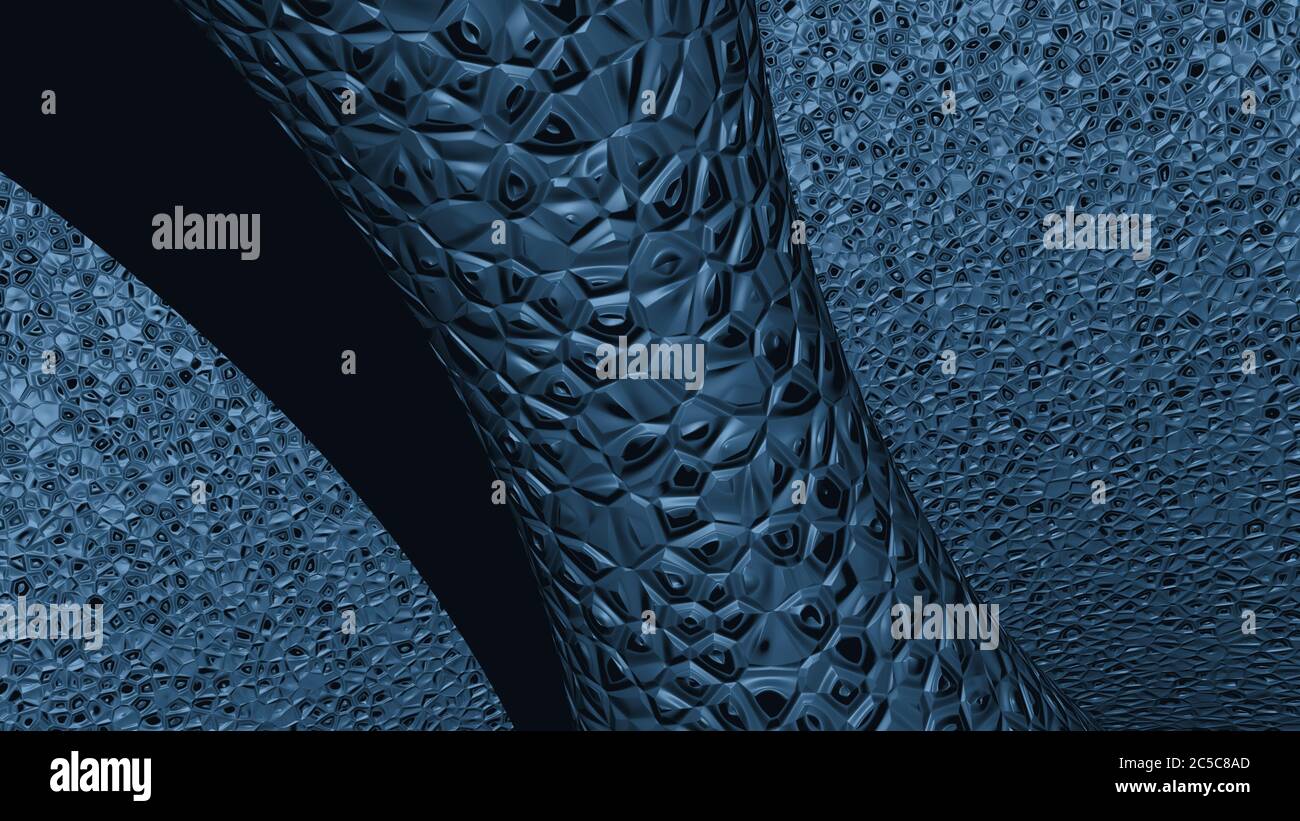 Colorful background of steel blue made by 3D illustration of rough ...