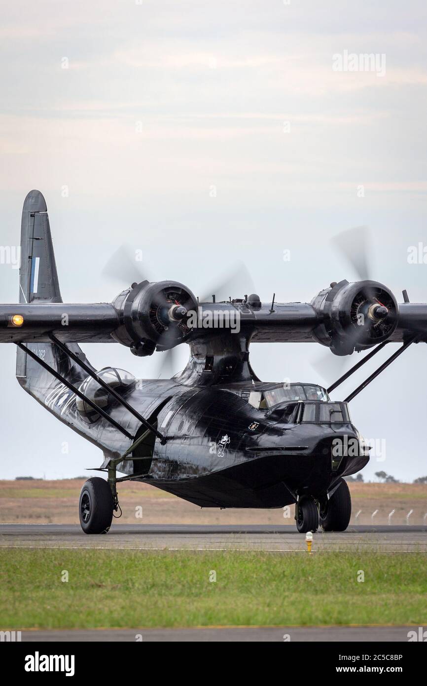 Consolidated PBY Catalina Flying boat VH-PBZ in World War II Royal ...