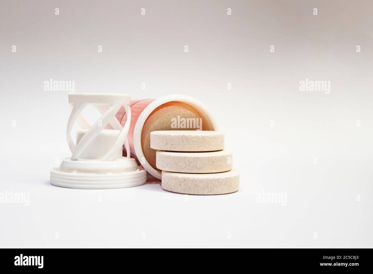 Round effervescent tablets hi-res stock photography and images - Alamy