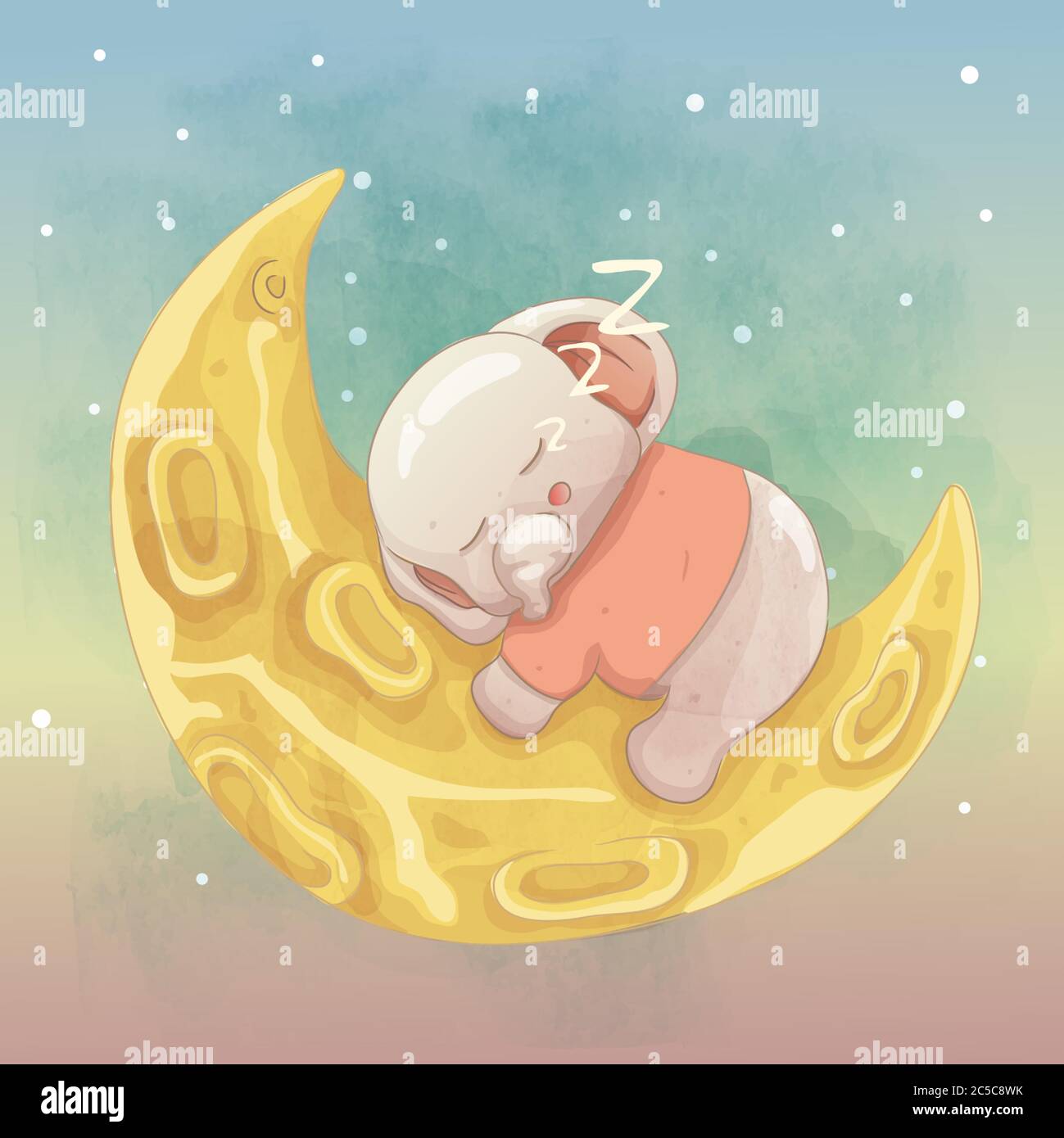 Christmas baby sleep Stock Vector Images - Alamy