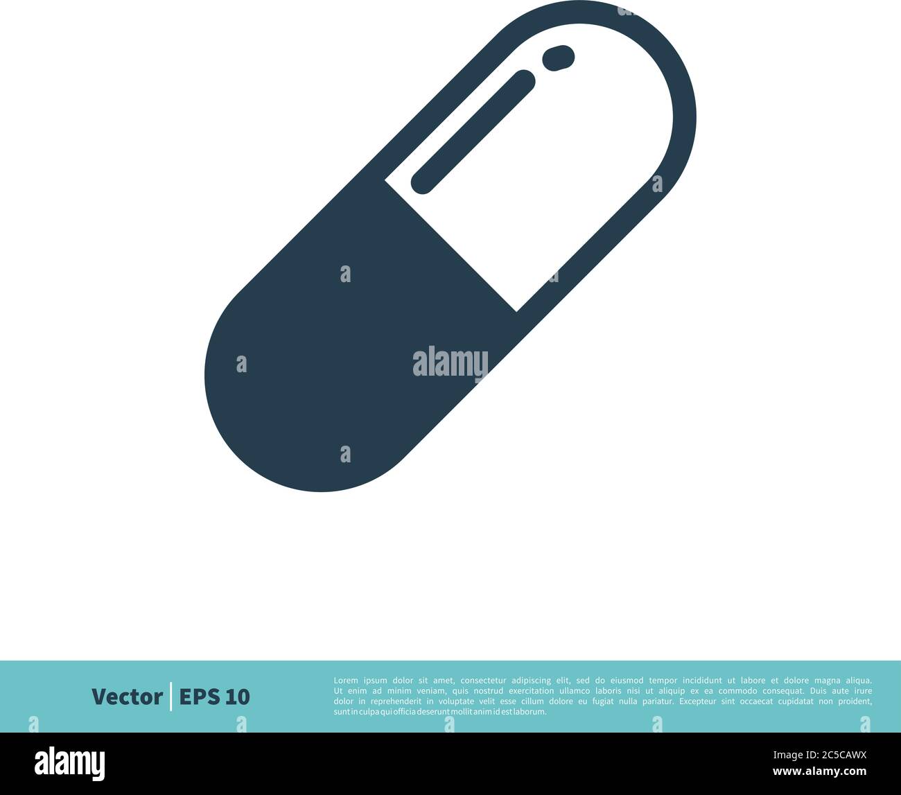 Drug capsule logo design eps hi-res stock photography and images - Alamy