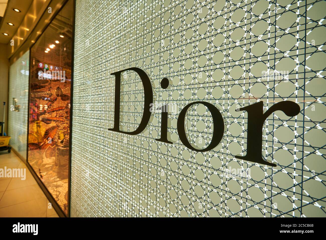 BANGKOK, THAILAND - CIRCA JANUARY, 2020: close up shot of Dior sign ...