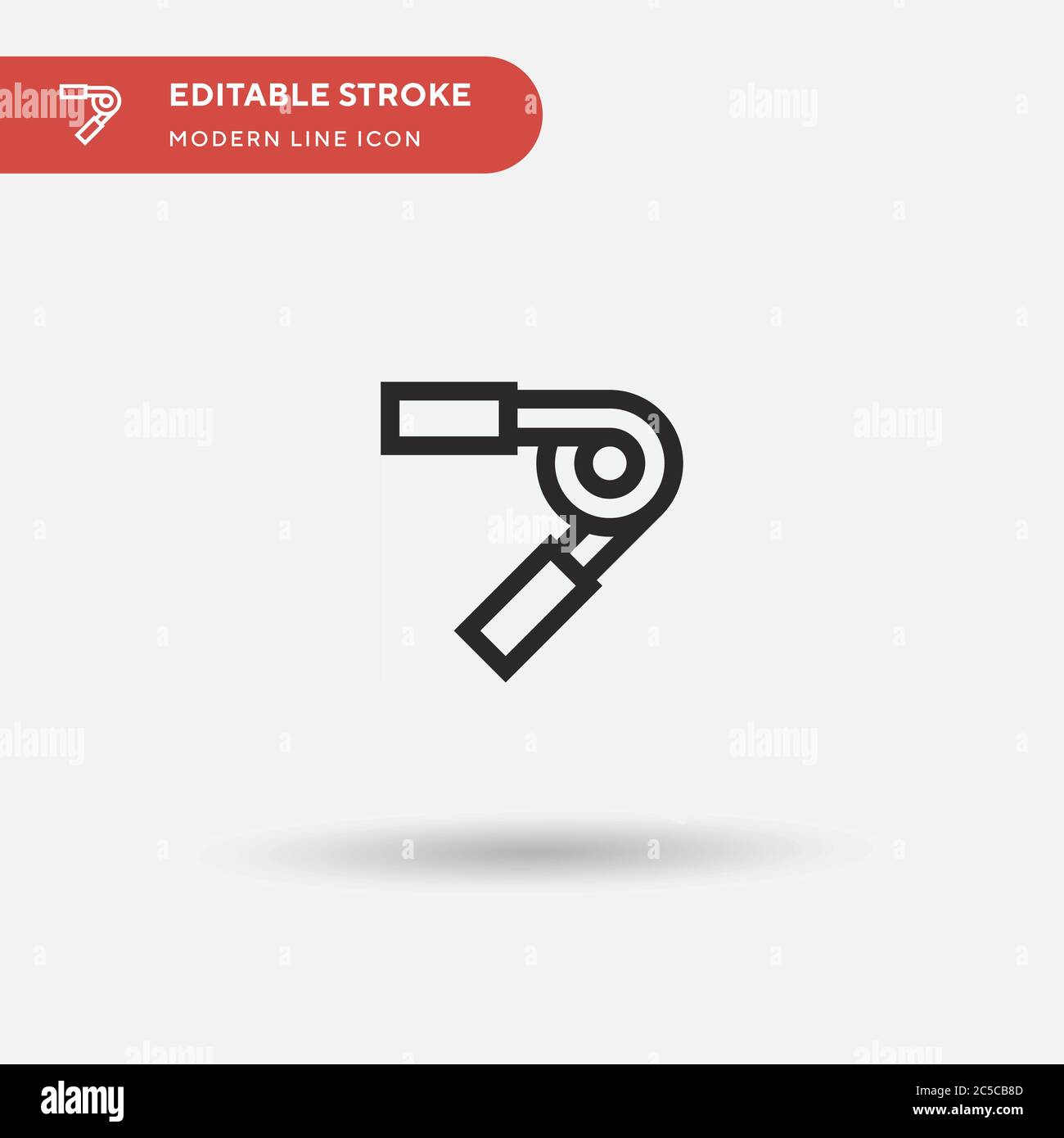 Hand Grip Simple vector icon. Illustration symbol design template for ...