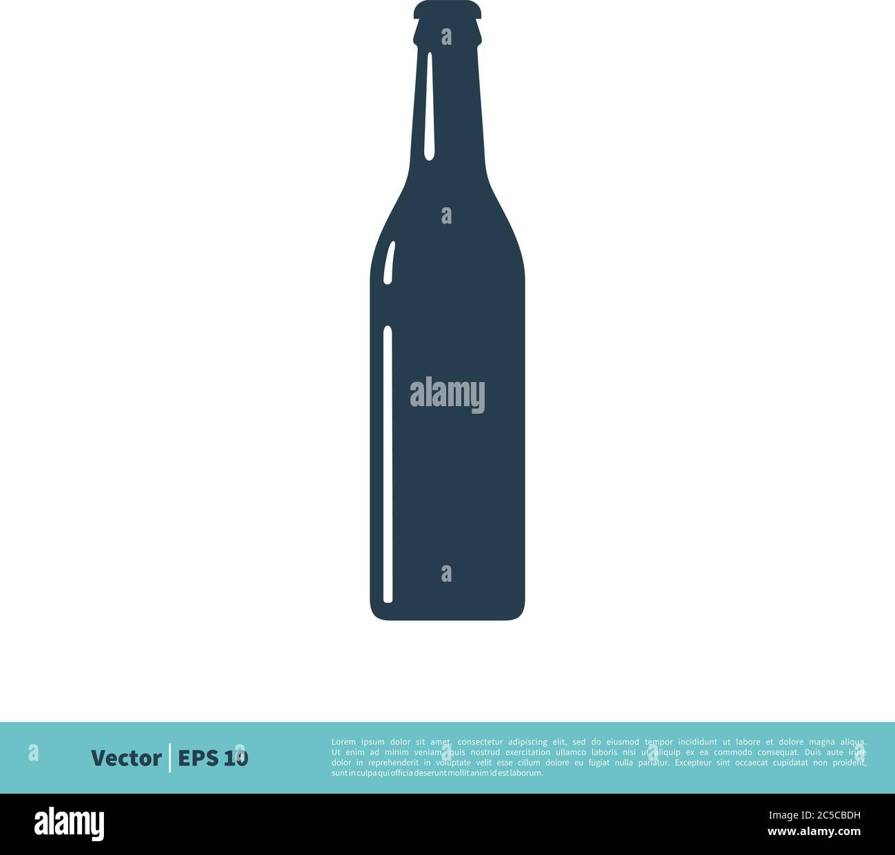 Beer Bottle Icon Vector Logo Template Illustration Design. Vector EPS ...
