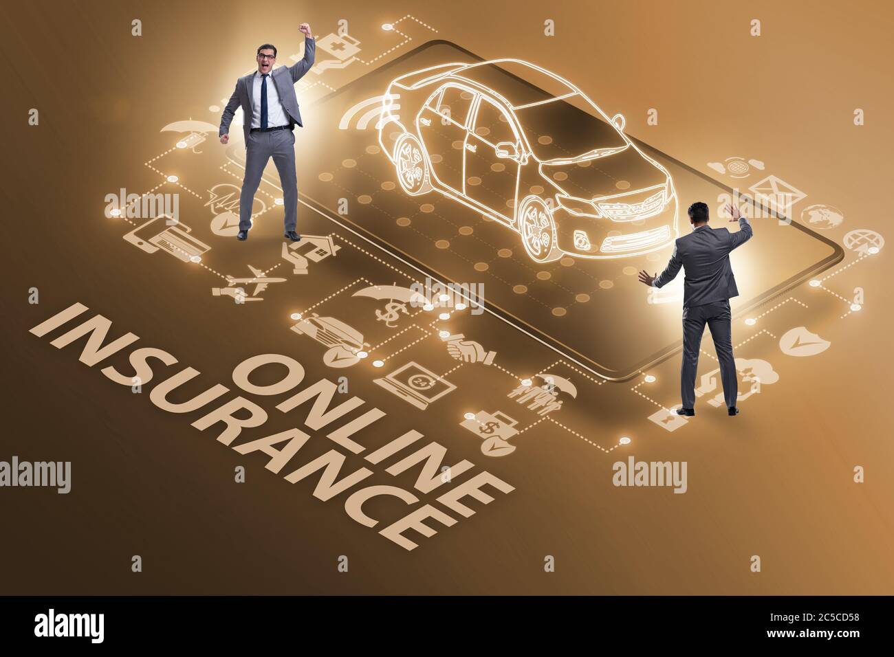Concept of buying insurance online over the internet Stock Photo - Alamy
