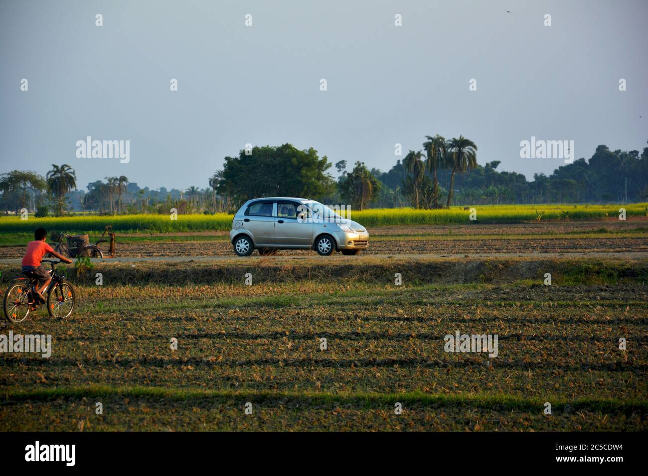 West bengal village road hi-res stock photography and images - Alamy