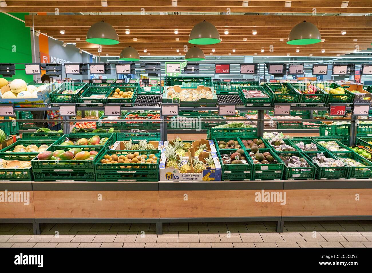 BERLIN, GERMANY - CIRCA SEPTEMBER, 2019: interior shot of Kaufland in ...