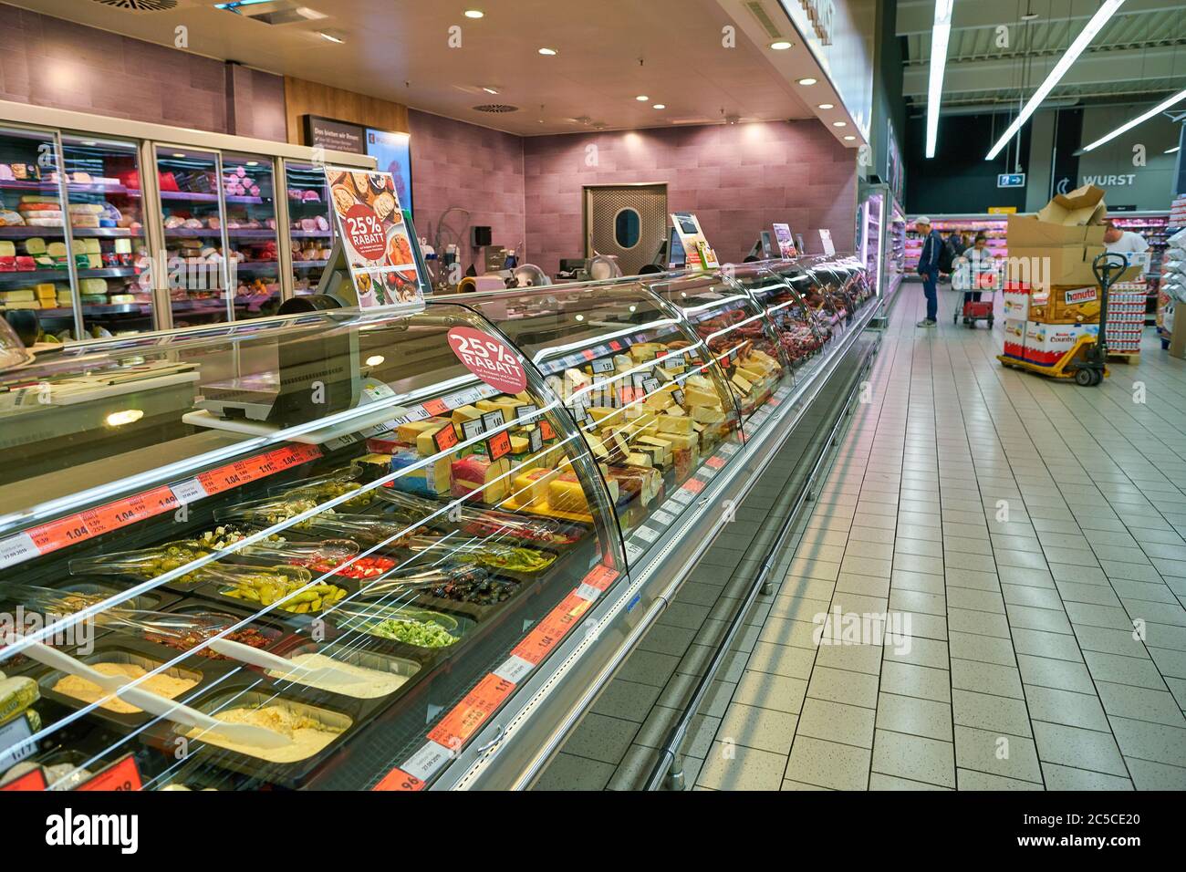 BERLIN, GERMANY - CIRCA SEPTEMBER, 2019: interior shot of Kaufland in ...