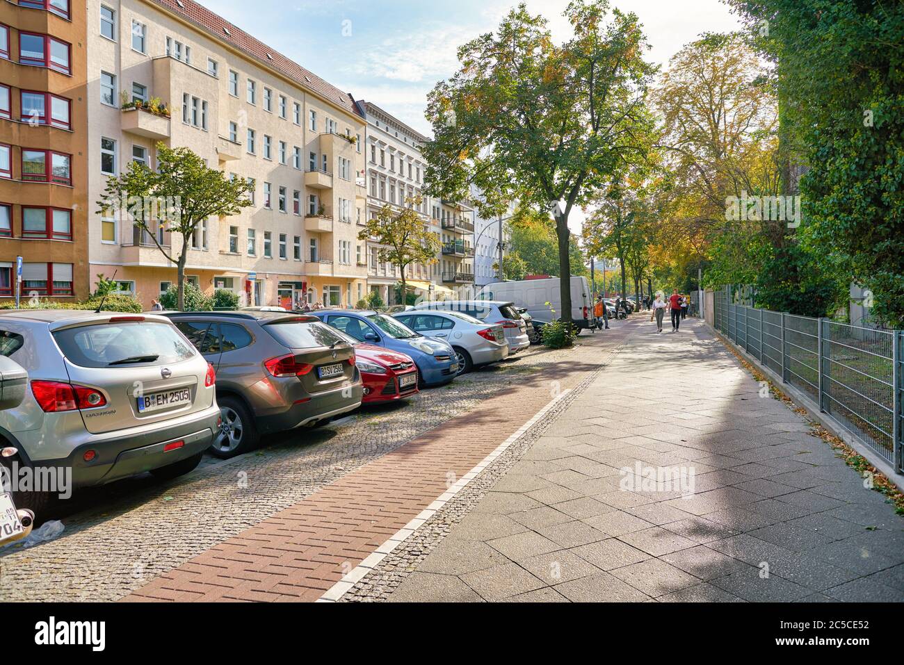 BERLIN, GERMANY - CIRCA SEPTEMBER, 2019: street level view of a ...