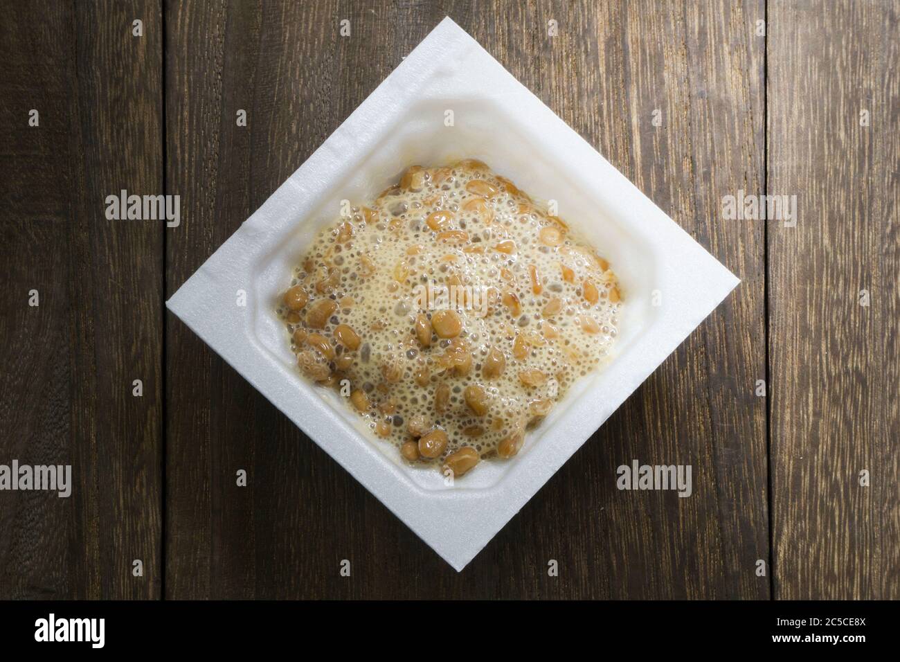 closeup japanese natto fermented soybeans in pack Stock Photo - Alamy