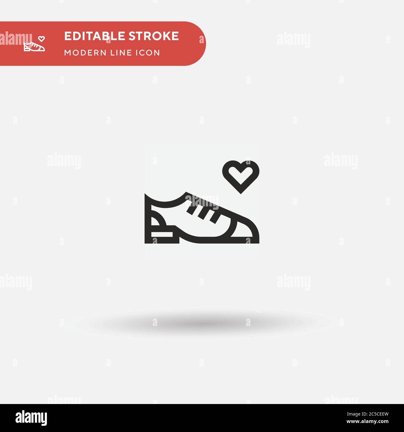 Shoe Simple vector icon. Illustration symbol design template for web ...