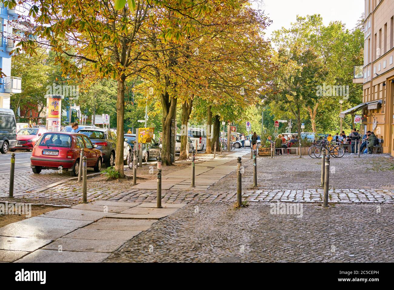 BERLIN, GERMANY - CIRCA SEPTEMBER, 2019: street level view of a ...