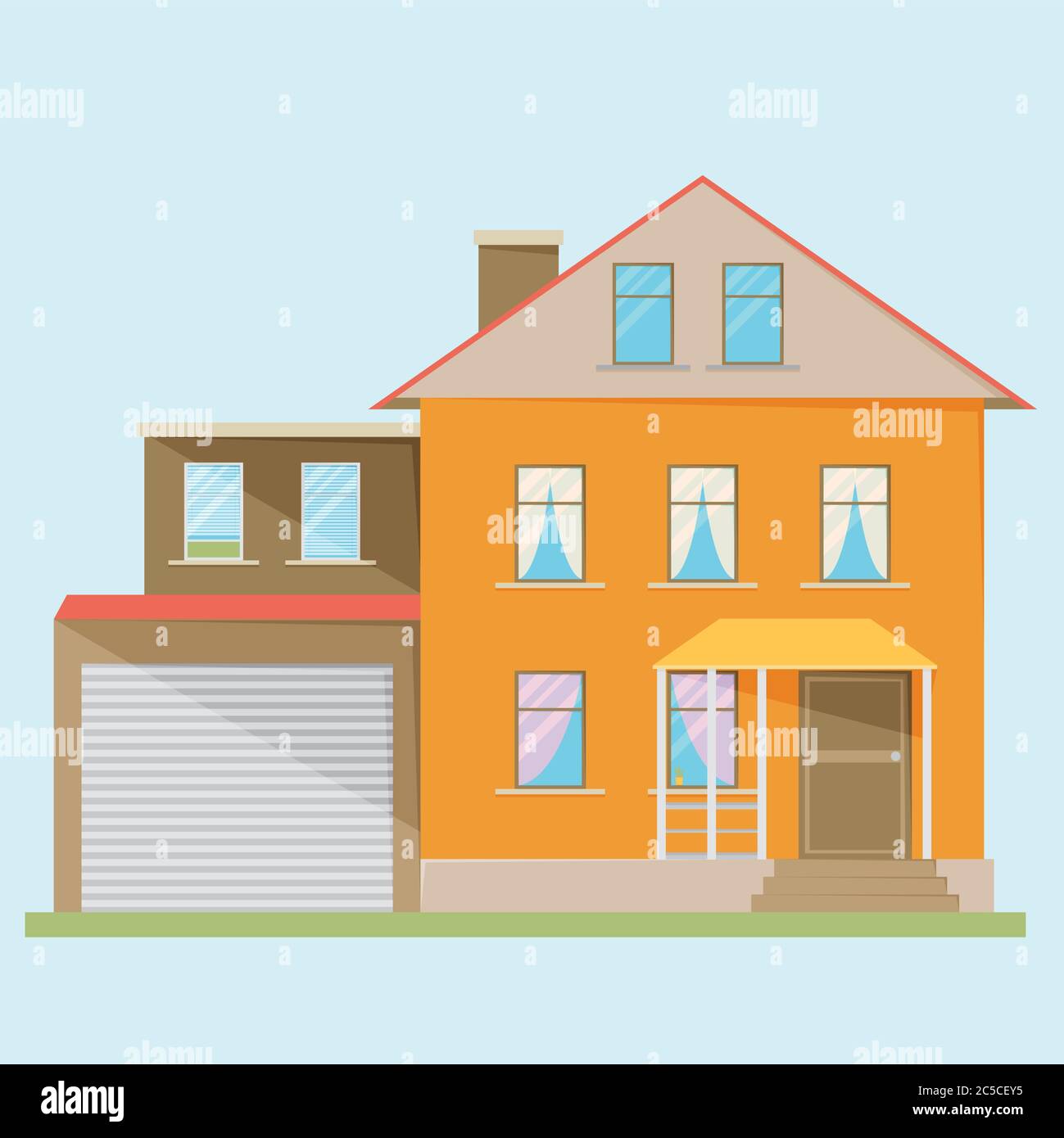 House. Flat style Stock Vector Image & Art - Alamy