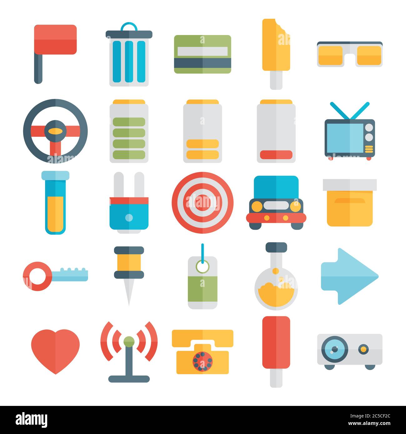 Key collection retro modern Cut Out Stock Images & Pictures - Alamy