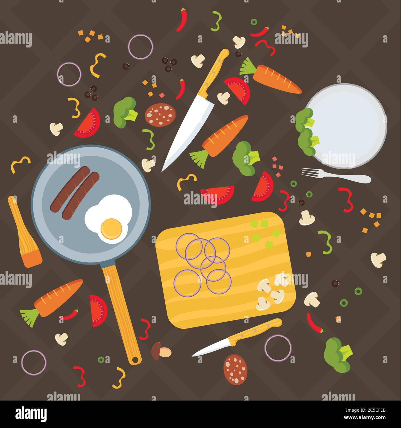 Cooking poster design. Vector illustration Stock Vector Image & Art - Alamy