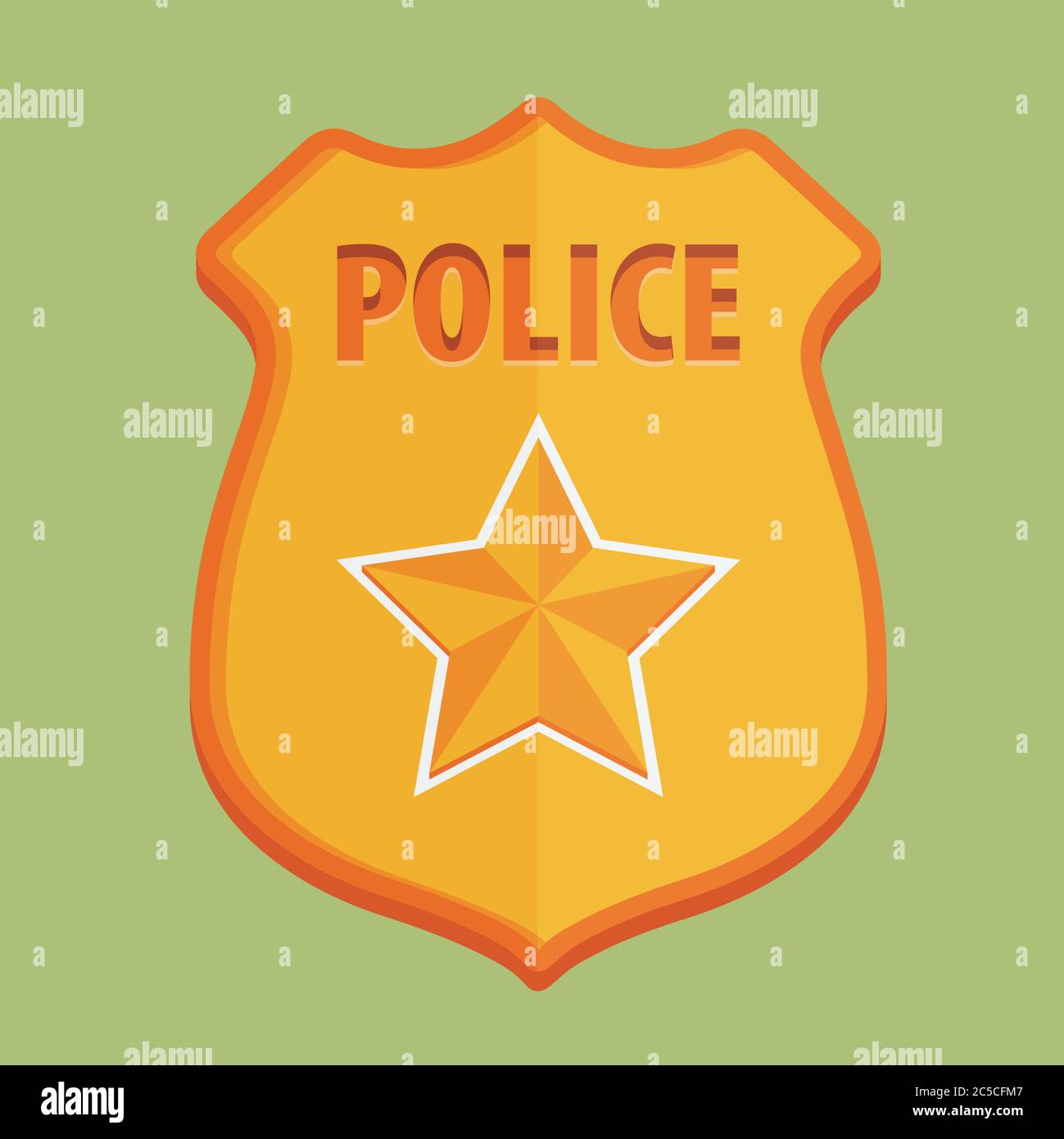 Vector Police Badge Icon Stock Vector Image & Art - Alamy