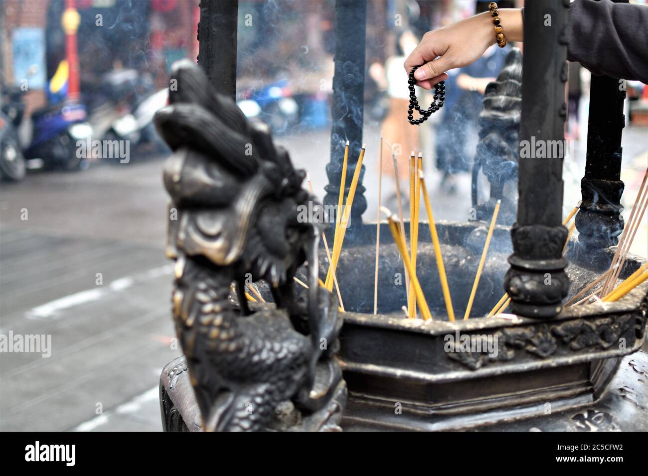 Burn Incense And Pray High Resolution Stock Photography and Images - Alamy