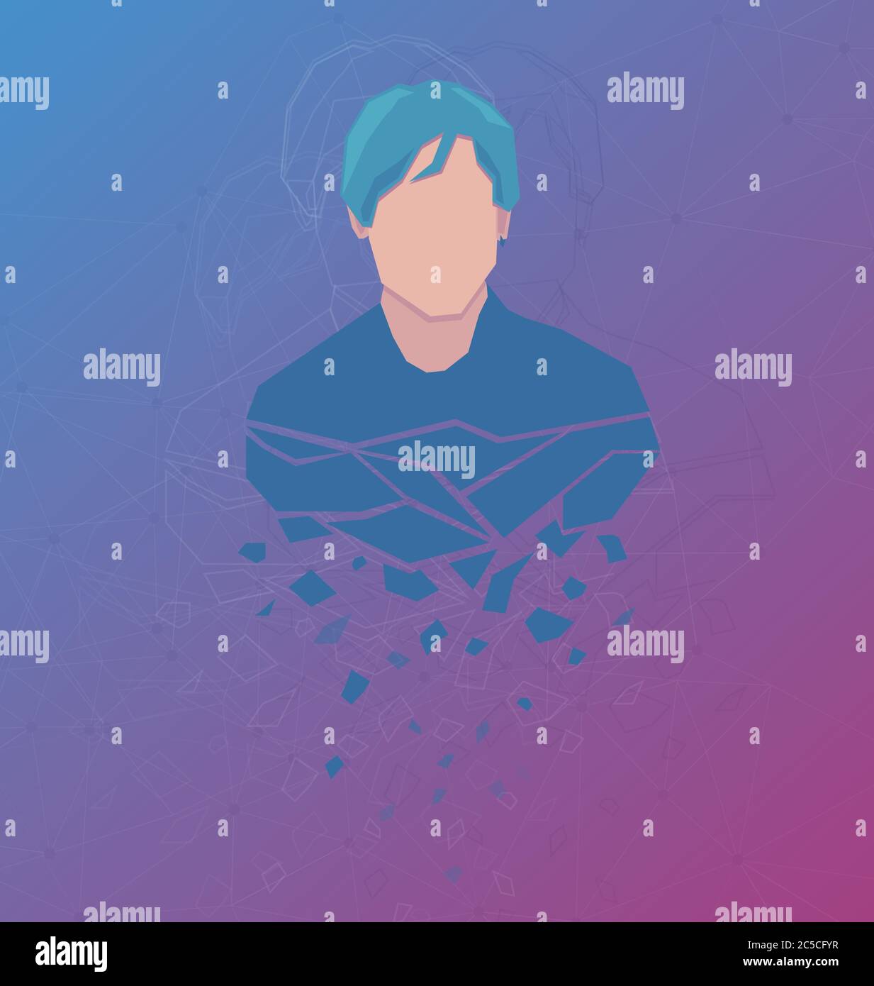 Vector avatar with abstract background Stock Vector Image & Art - Alamy
