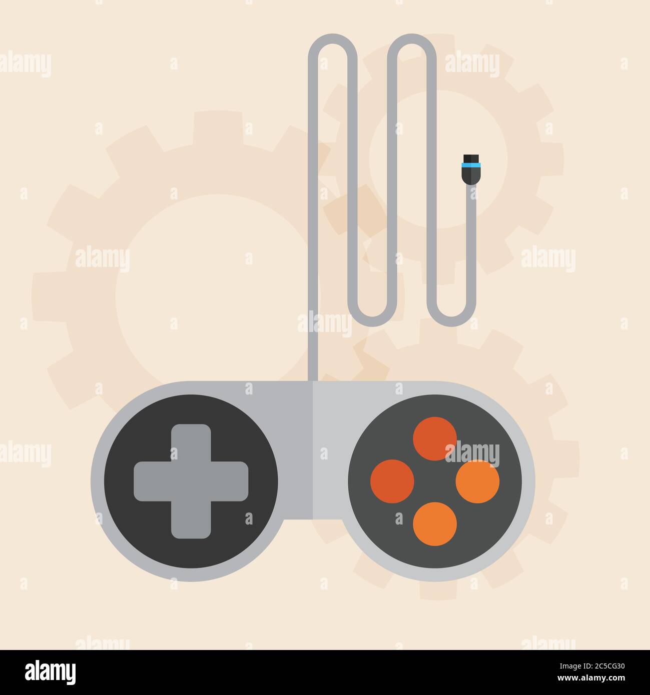 Flat joystick icon.Gaming background Stock Vector Image & Art - Alamy