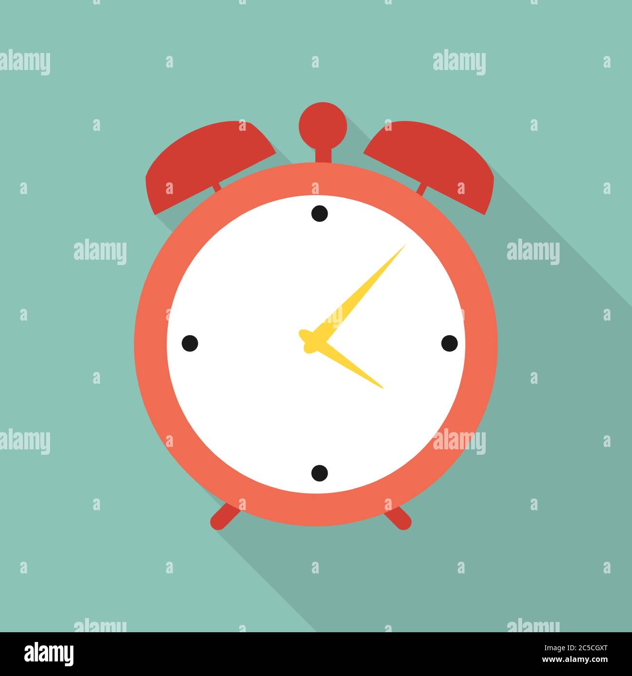 Red clock face Stock Vector Images - Alamy