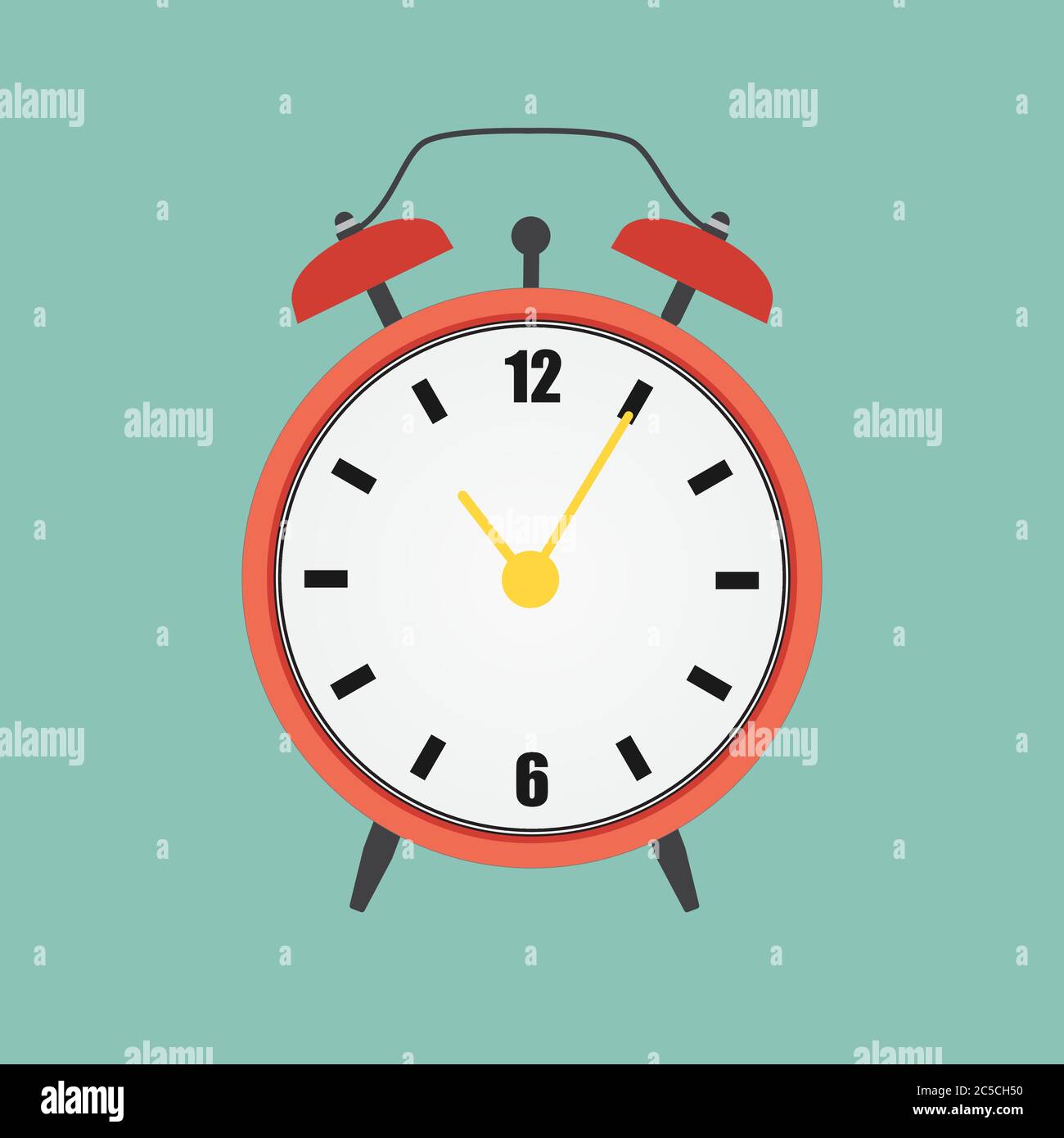 Red clock Stock Vector Images - Alamy