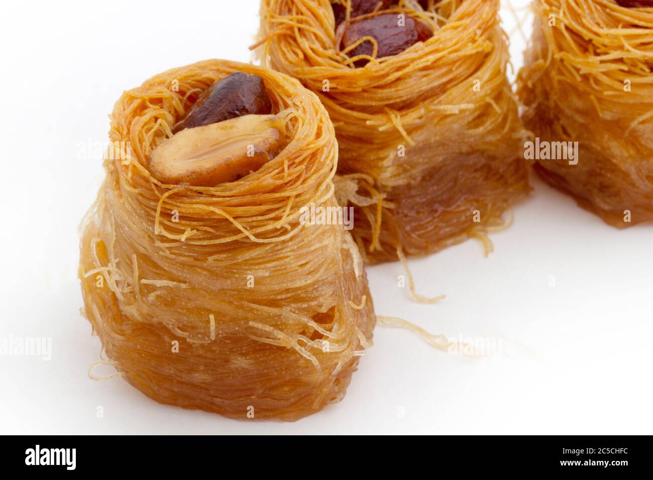Turkish desserts baklava kadayif hi-res stock photography and images ...