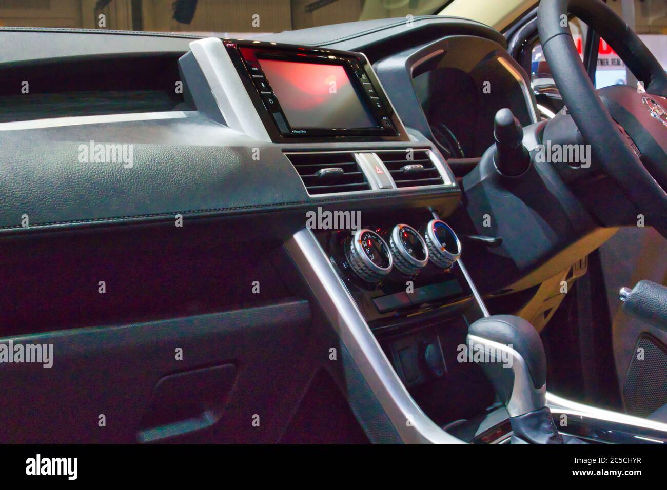 Nissan New Livina car interior Stock Photo - Alamy