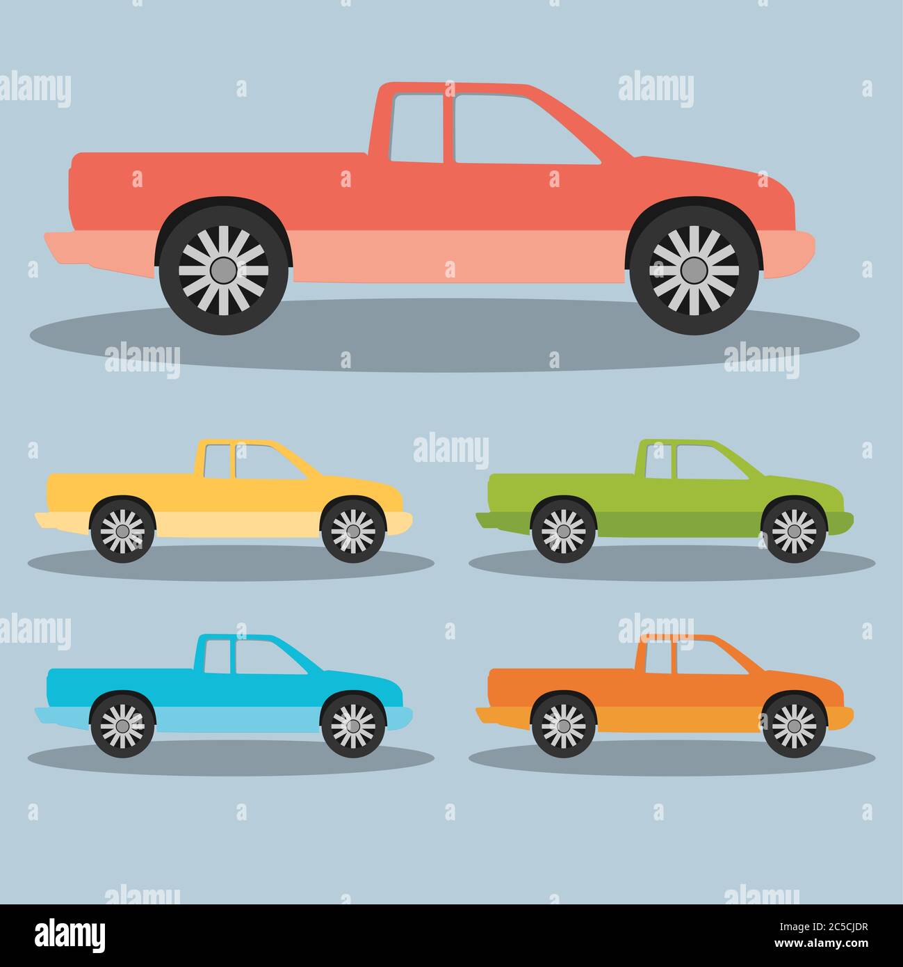 Pick Up Truck Vector