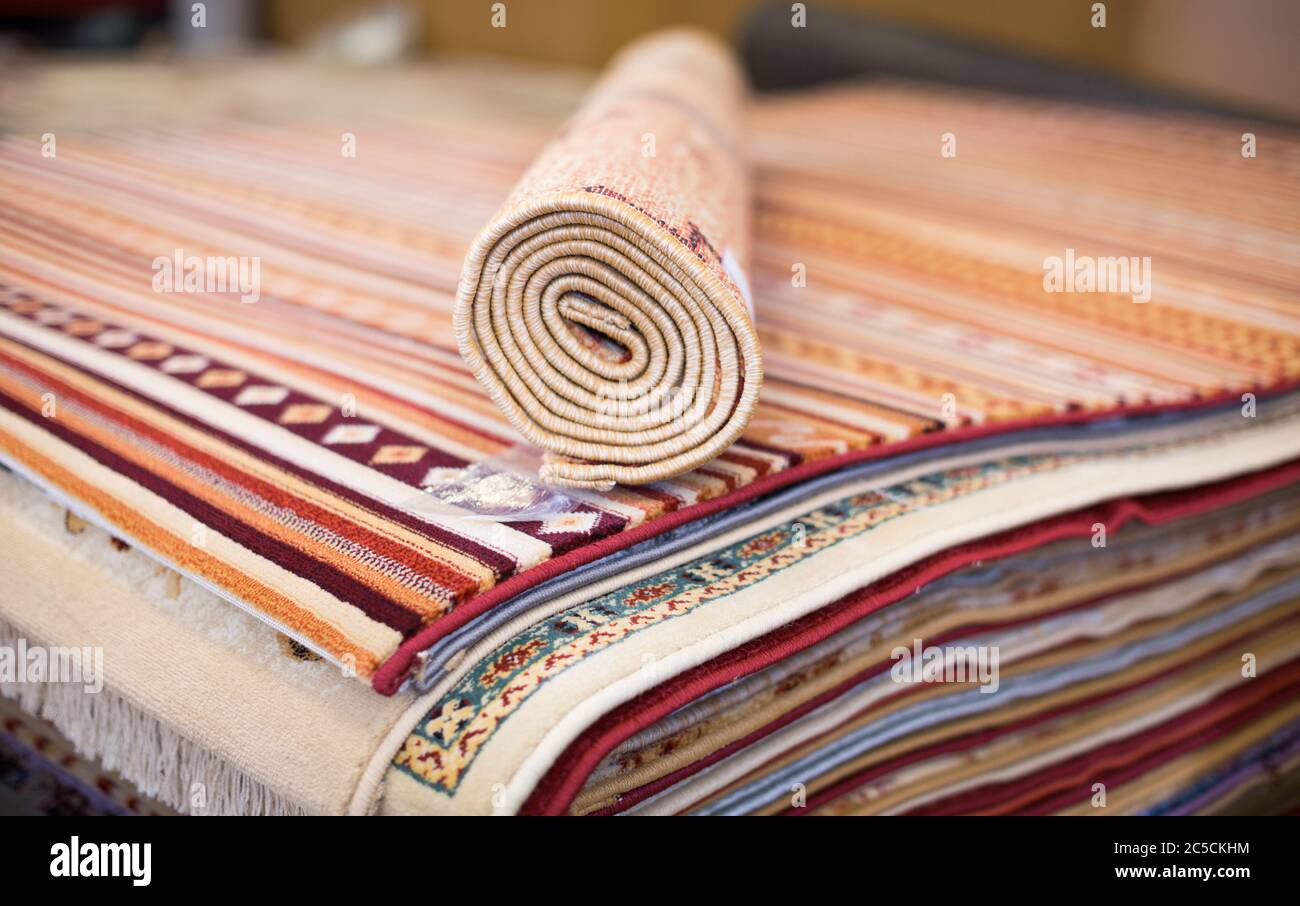 Interior store selling carpets hi-res stock photography and images - Alamy