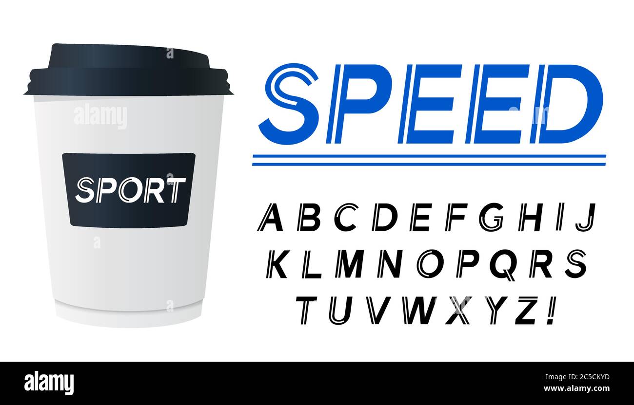 Sport typography Cut Out Stock Images & Pictures - Alamy