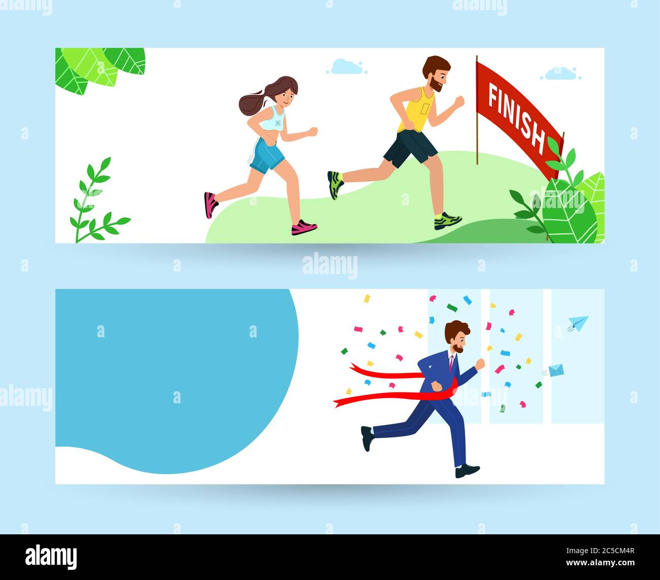 Finish Line Banner Clipart Vector