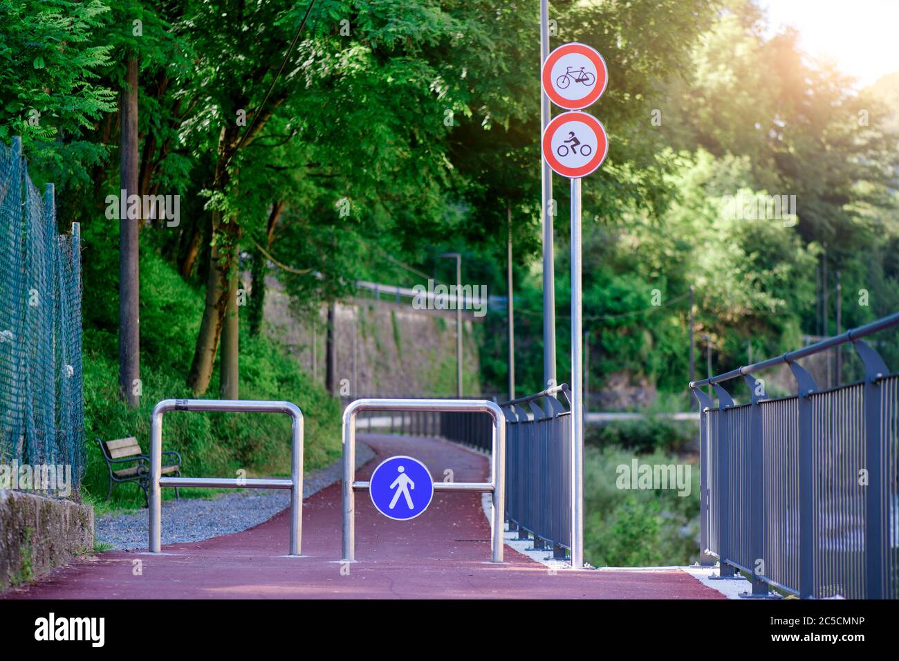 Dedicated cycle track hi-res stock photography and images - Alamy
