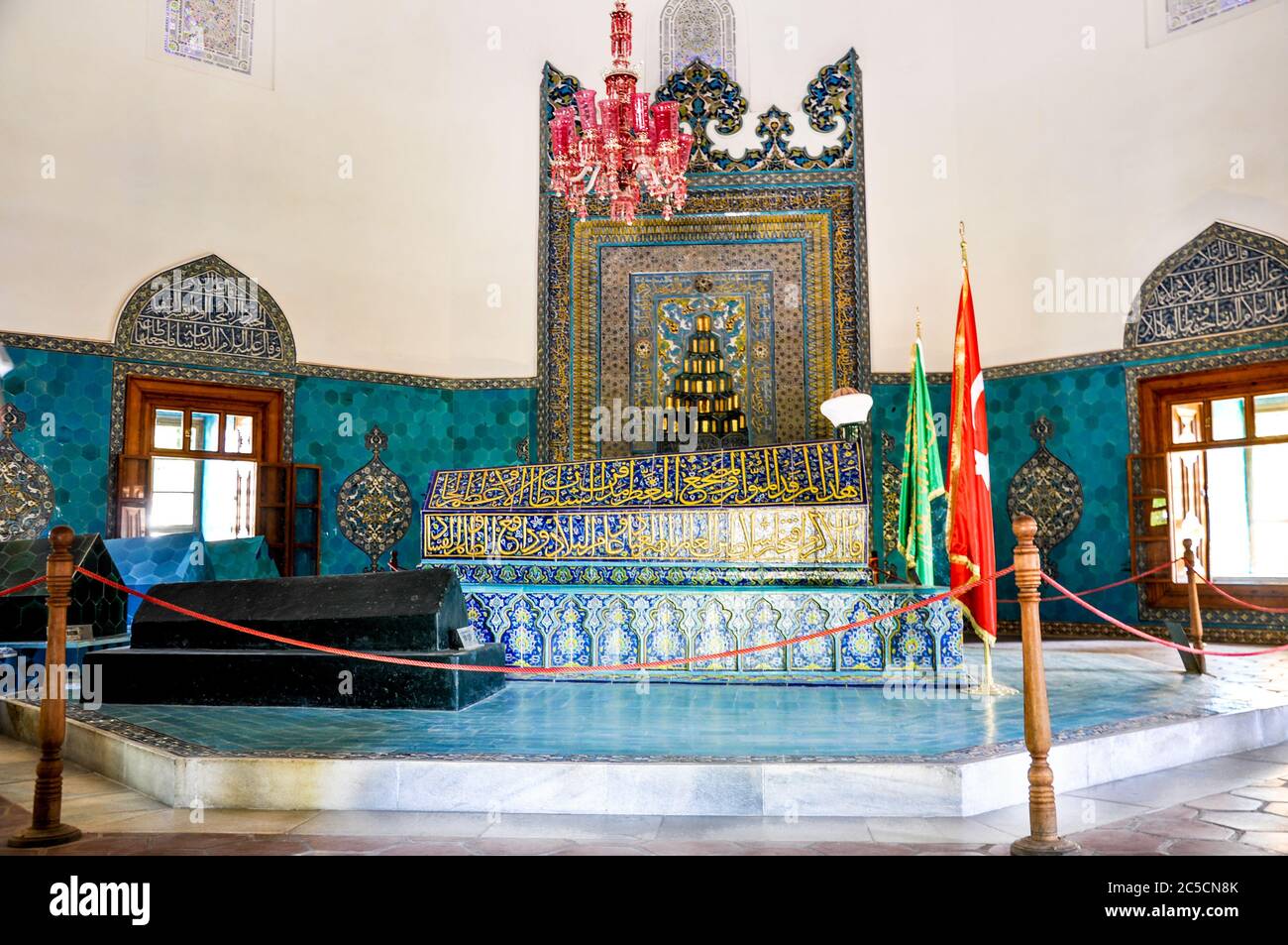 Bursa, Turkey - 25 June 2011: Yesil Turbe ( Green Tomb ) is a part of ...