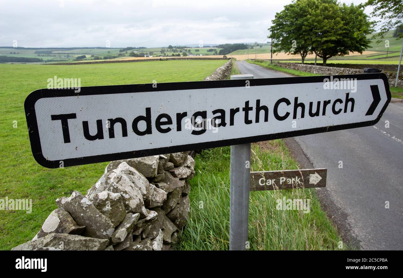 Tundergarth Church and Remembrance Room opposite the field where the ...