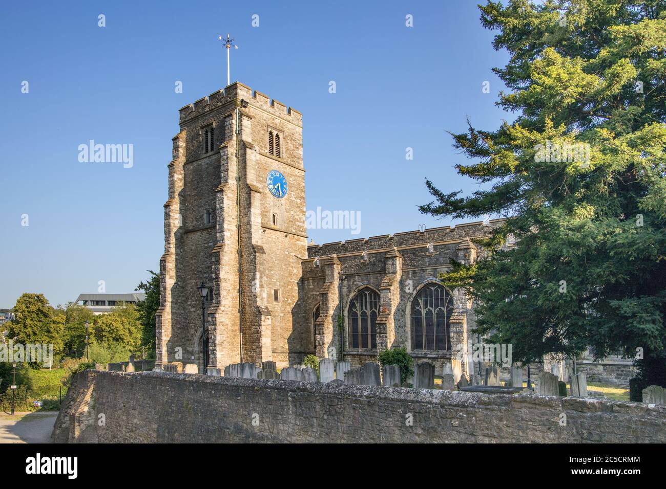 all saints parish church in maidstone kent Stock Photo - Alamy