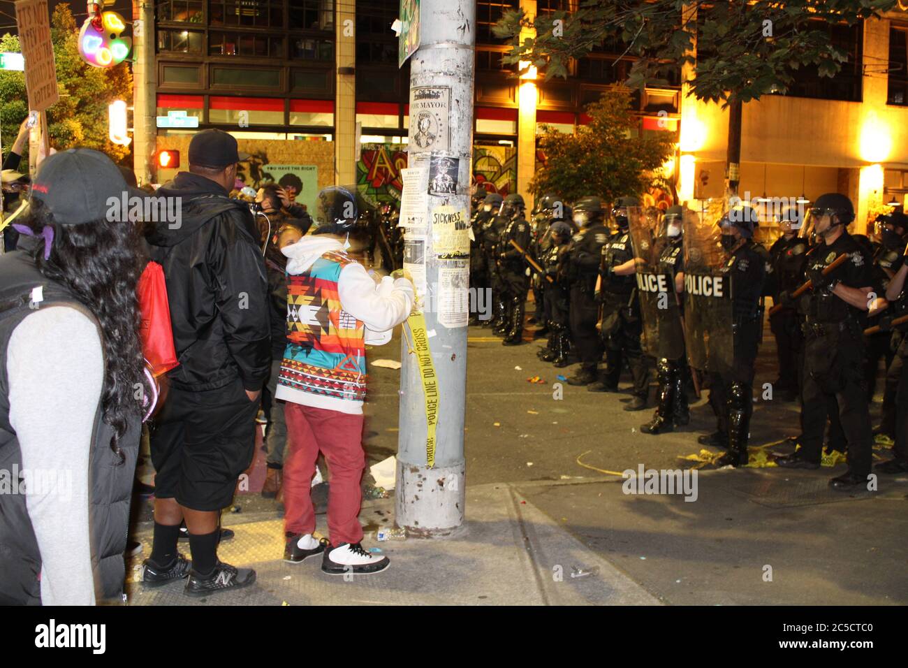Seattle, Washington, USA. 2nd July, 2020. Mayhem and chaos in the CHAD ...