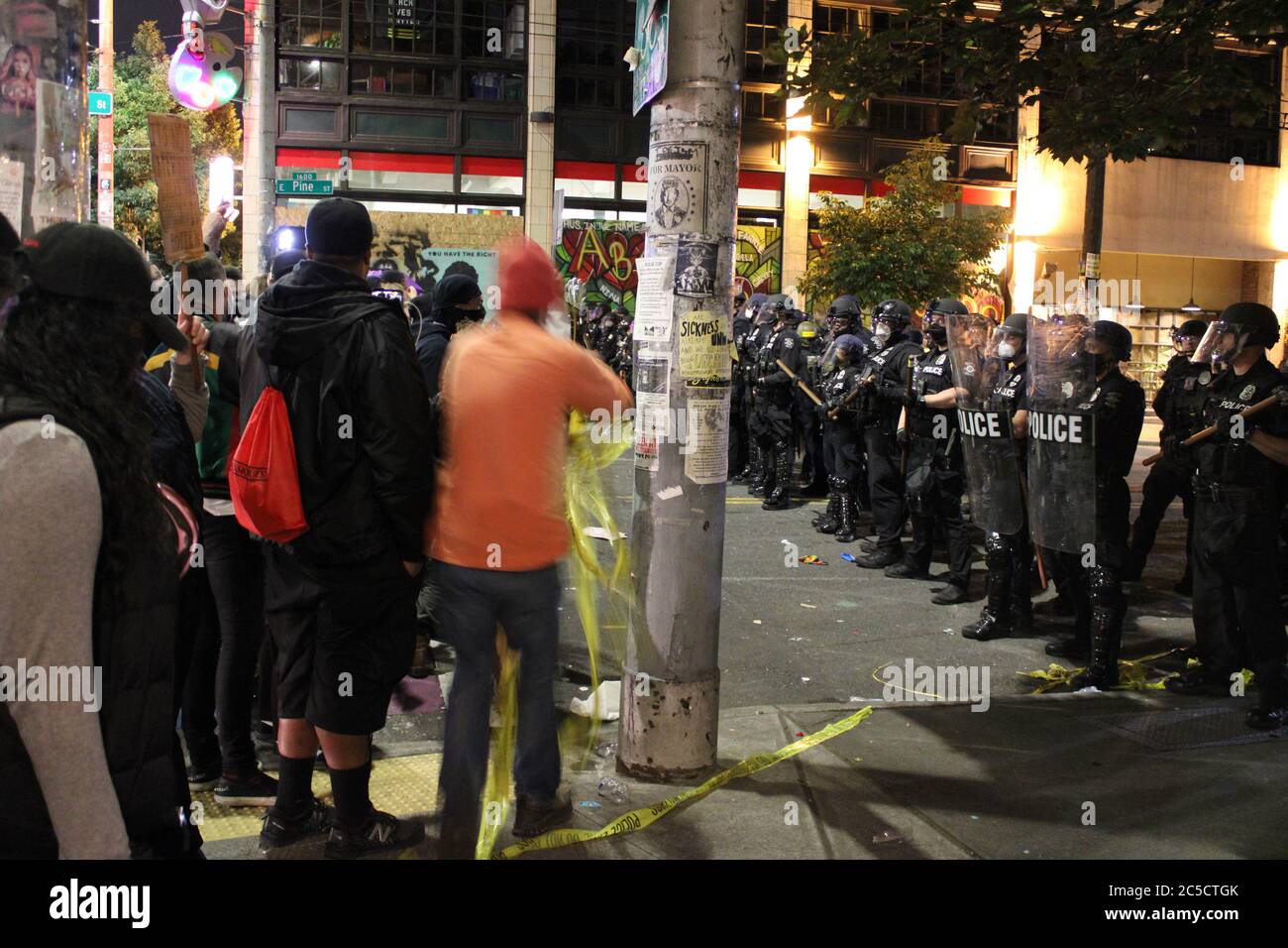 Seattle, Washington, USA. 2nd July, 2020. Mayhem and chaos in the CHAD ...