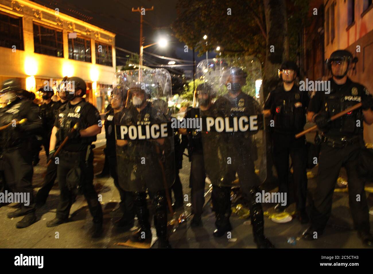 Seattle, Washington, USA. 2nd July, 2020. Mayhem and chaos in the CHAD ...