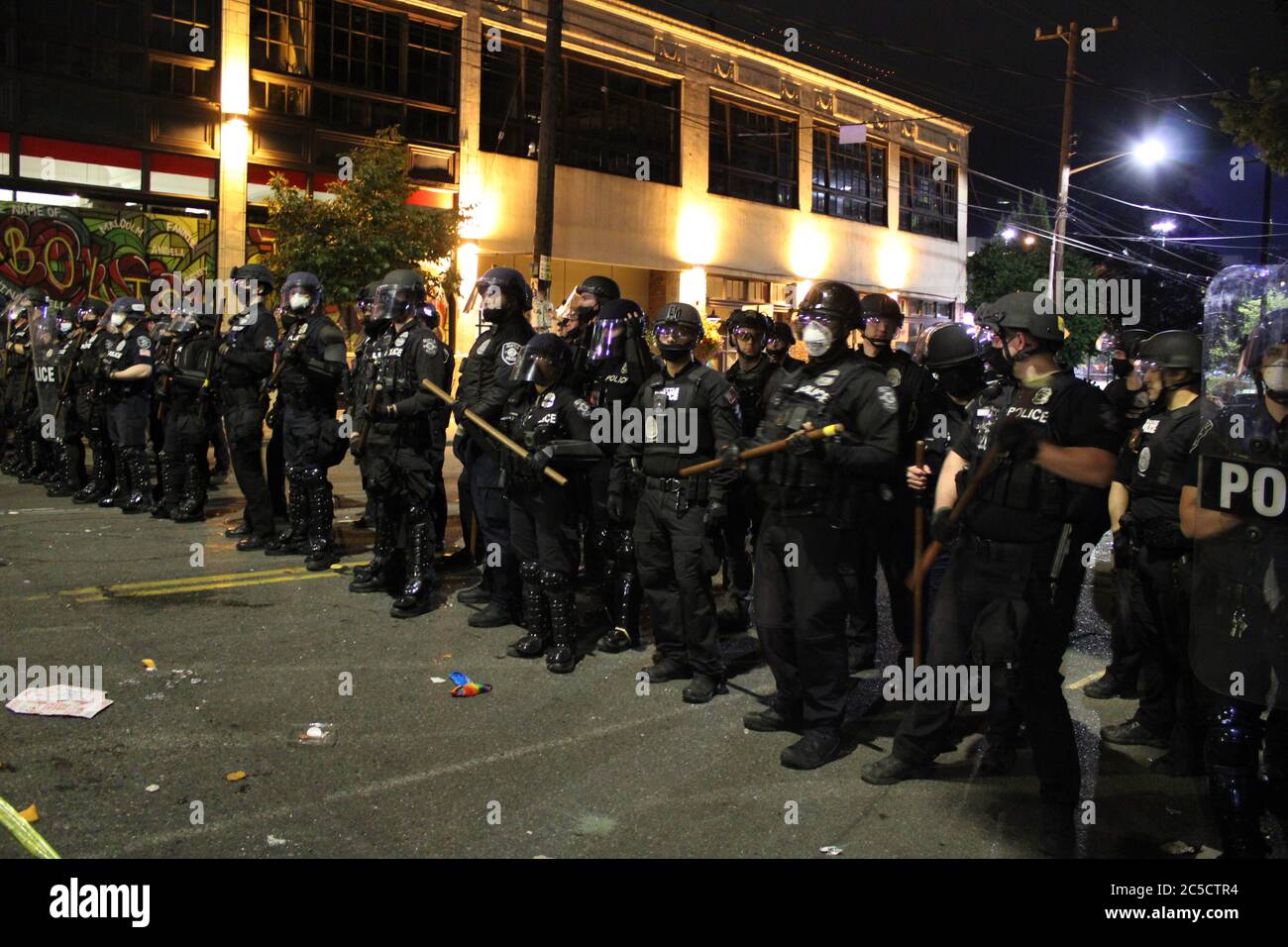 Seattle, Washington, USA. 2nd July, 2020. Mayhem and chaos in the CHAD ...