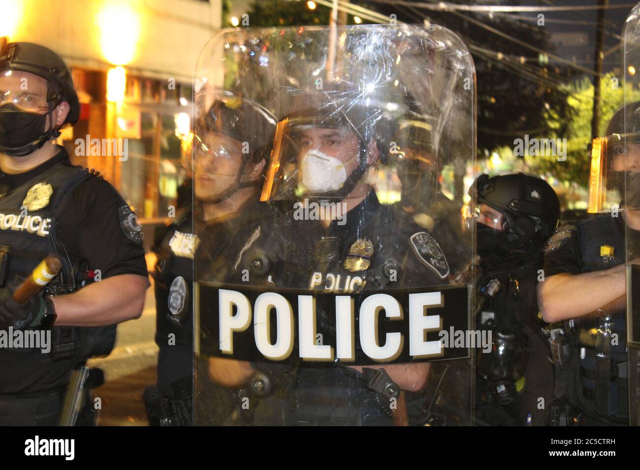 Seattle, Washington, USA. 2nd July, 2020. Mayhem and chaos in the CHAD ...