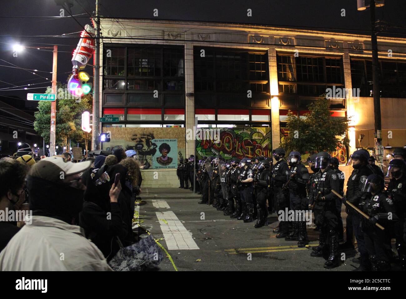 Seattle, Washington, USA. 2nd July, 2020. Mayhem and chaos in the CHAD ...